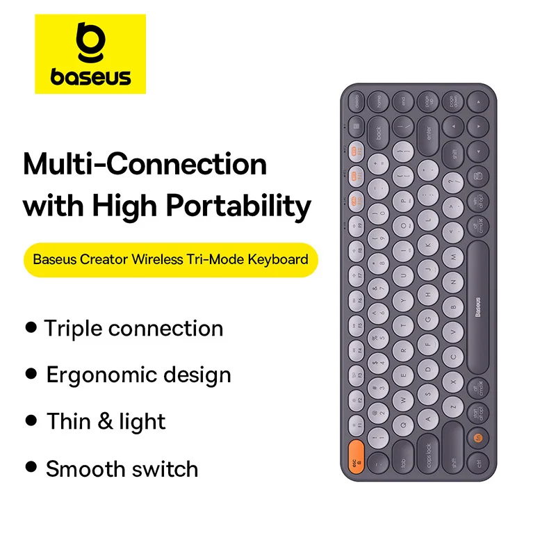 Baseus-Bluetooth-Wireless-Keyboard-5-0-2-4G-USB-Silent-US-Layout ...
