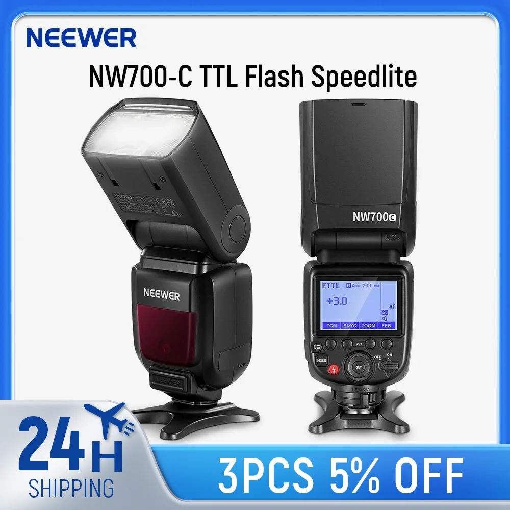 NEEWER-Flash-NW700-GN60-TTL-Speedlite-Compatible-con-c-maras-Canon-DSLR ...