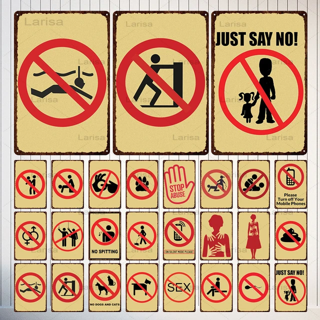 No Spitting Poster