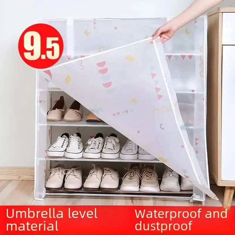 Simple-Waterproof-Dustproof-Thickened-Shoe-Rack-Cover-Clothes-Cabinet ...
