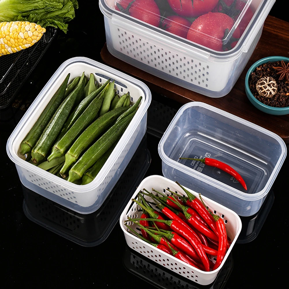 850-1750-3300ml-3-in-1-Double-Drain-Basket-Multifunctional-Kitchen-Food ...