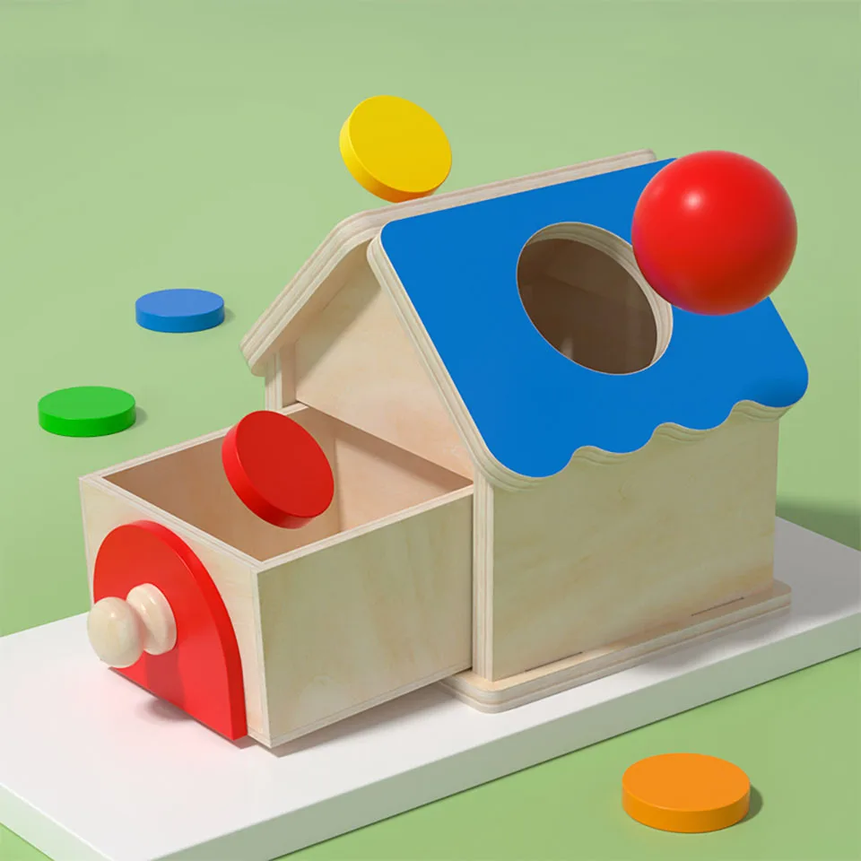 Montessori-Coin-Box-Toys-Object-Permanent-2-in-1-Wooden-Ball-Drop-Games ...