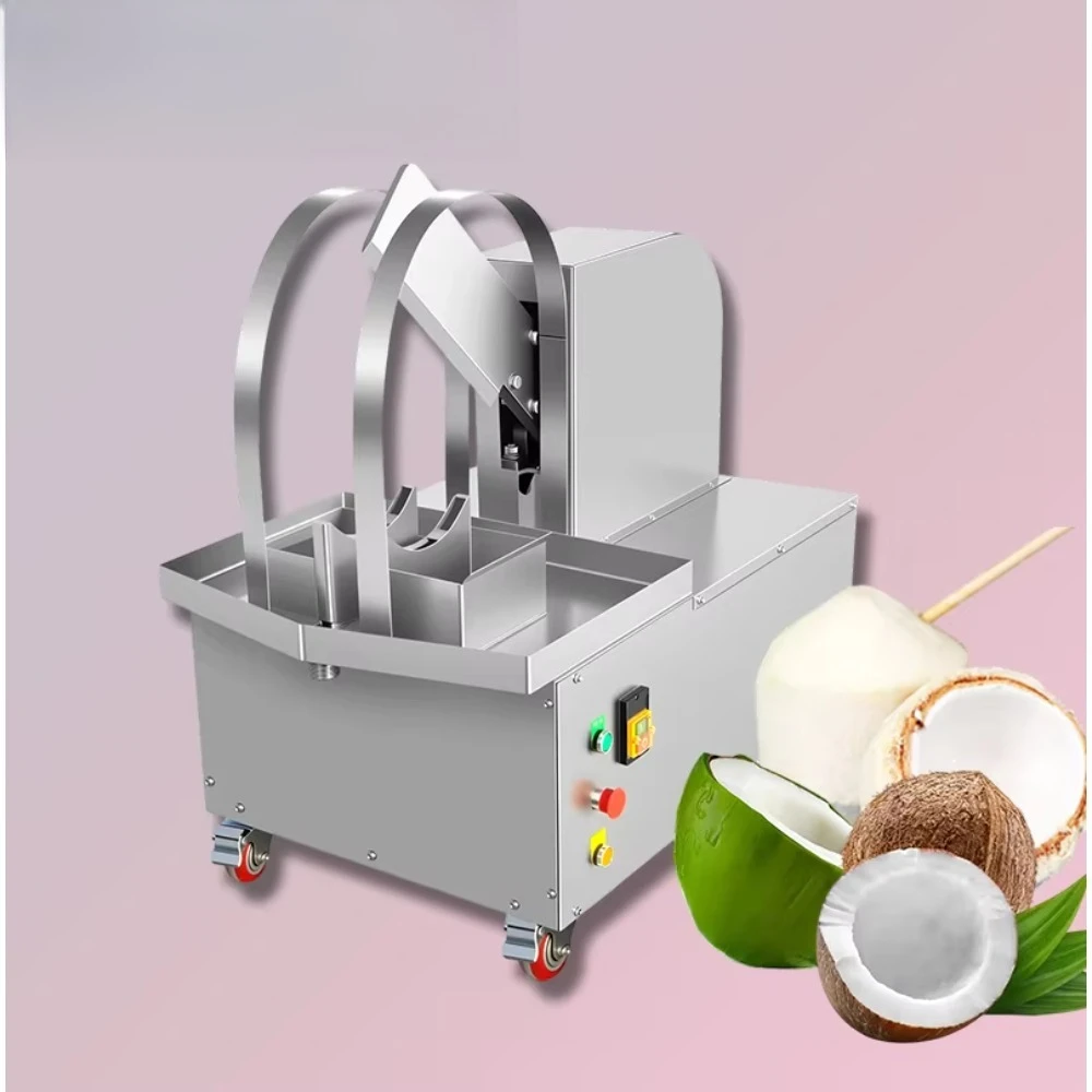 Automatic coconut halving machine, coconut bottle opener, old-fashioned ...