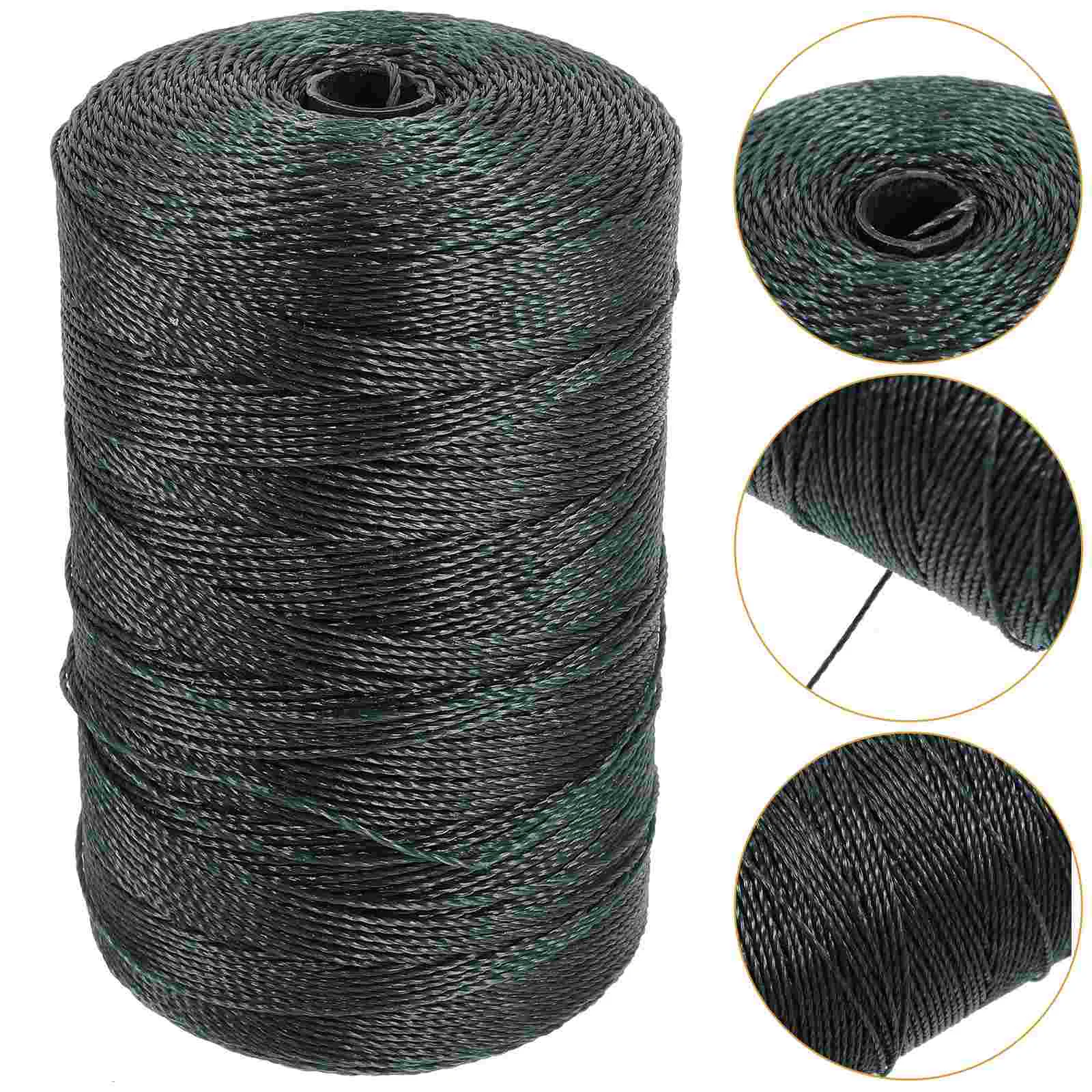 Fishing-Net-Repair-Line-Dark-Green-Braided-Strap-Wire-Nylon-Cord-Rope ...