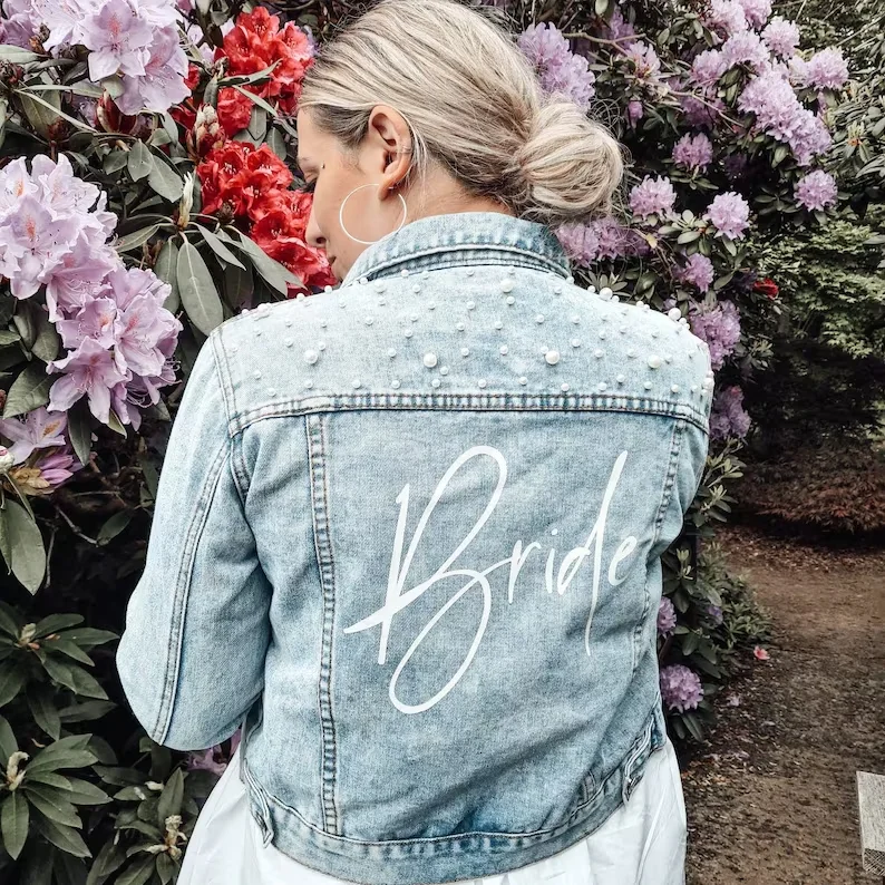 Pearl-Bride-Denim-Jacket-Custom-Mrs-Bachelorette-Hen-Party-Gift ...