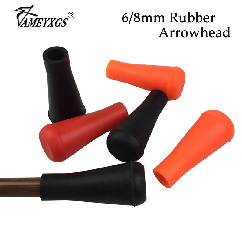 12-24pcs-Archery-Broadhead-Target-Arrowhead-Rubber-Blunt-Arrows-Point ...
