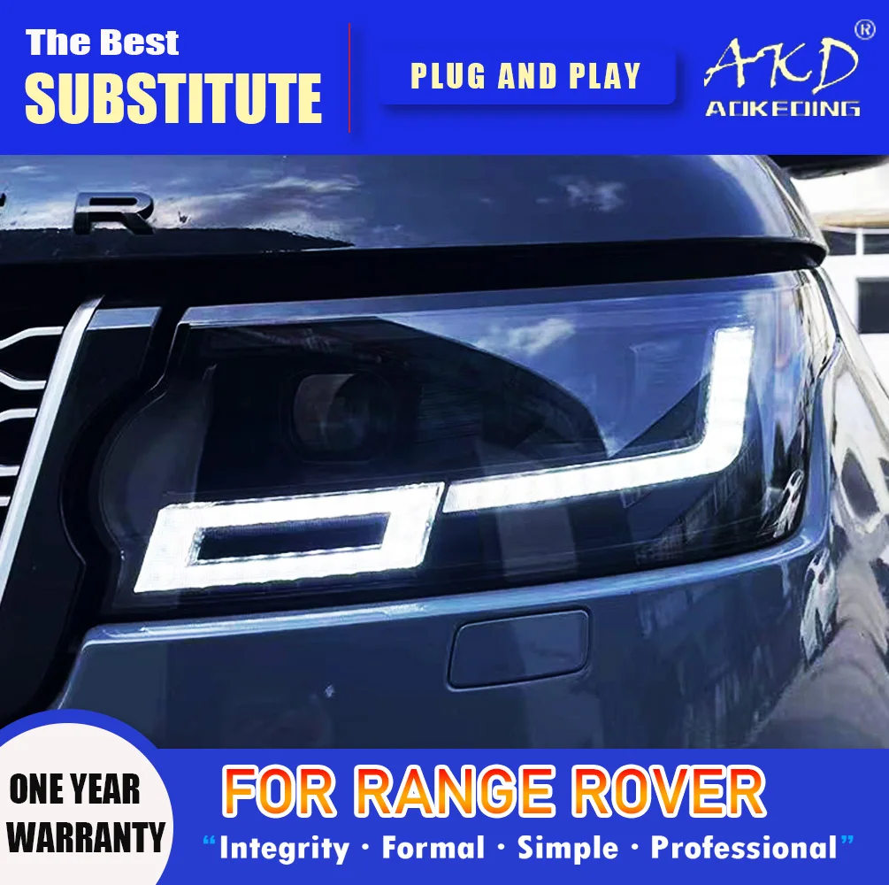 Akd Head Lamp For Range Rover Led Headlights 2013-2017 Range Rover Drl ...