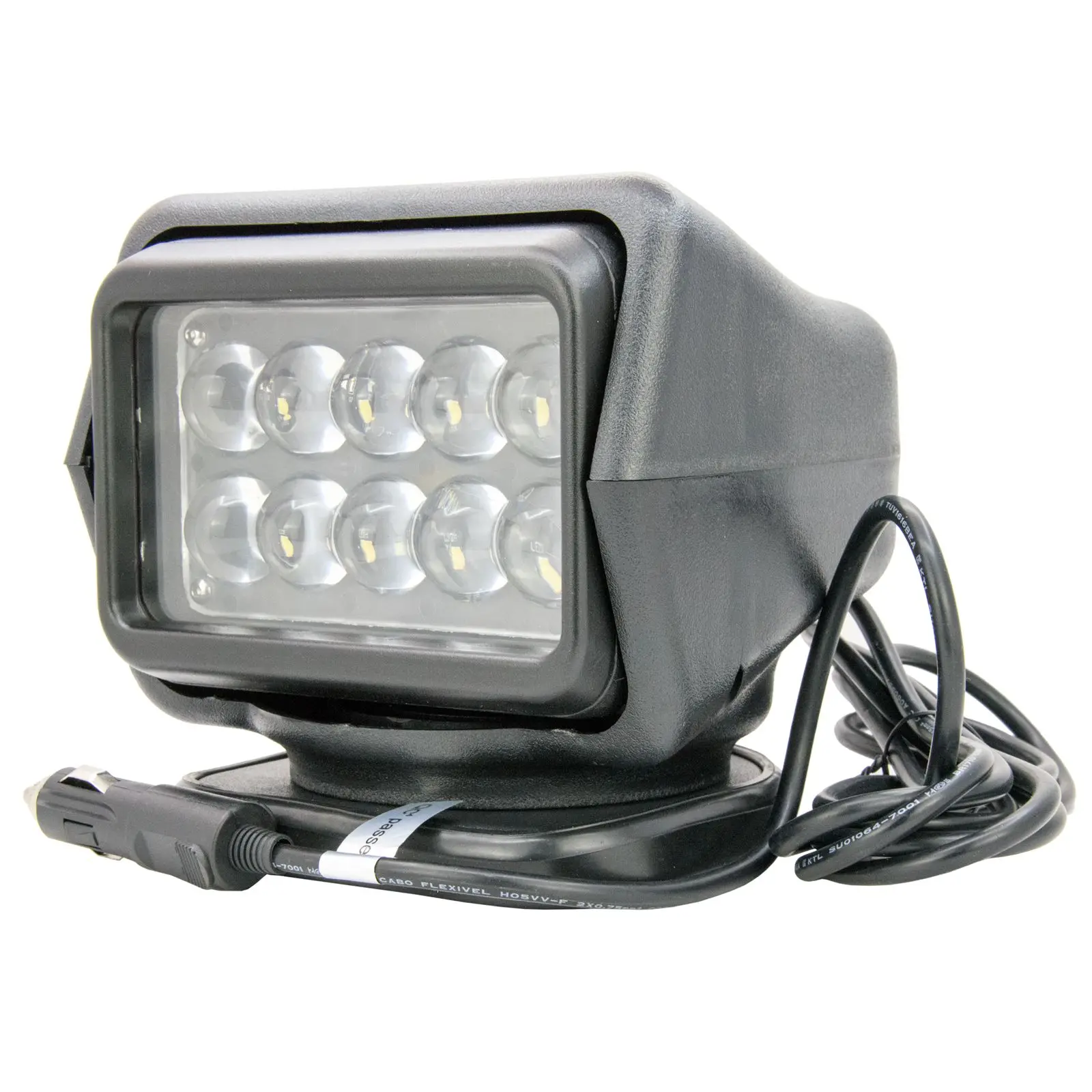 Boat LED Spot Light, Waterproof Remote Control Spot Light 50W 12V/24V ...