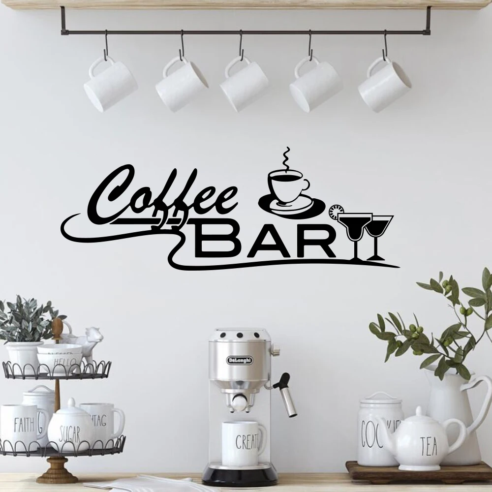 Coffee-Bar-Shop-Window-Wall-Sticker-Decal-Kitchen-Restaurant-Office ...