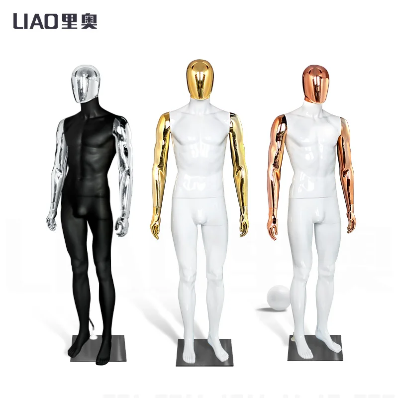 Chrome-White-Male-Full-body-Clothes-Mannequins-Man-Dummy-Fashion-Window ...