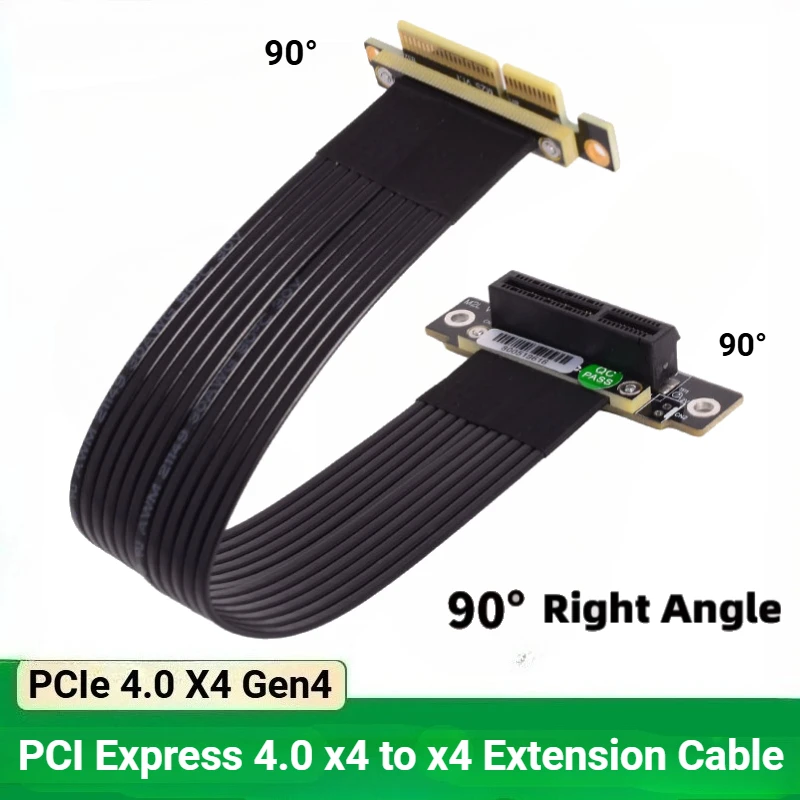 PCI-E X4 to X4 Extension Cable PCI-E PCI Express 4.0 4x Riser Cable ...