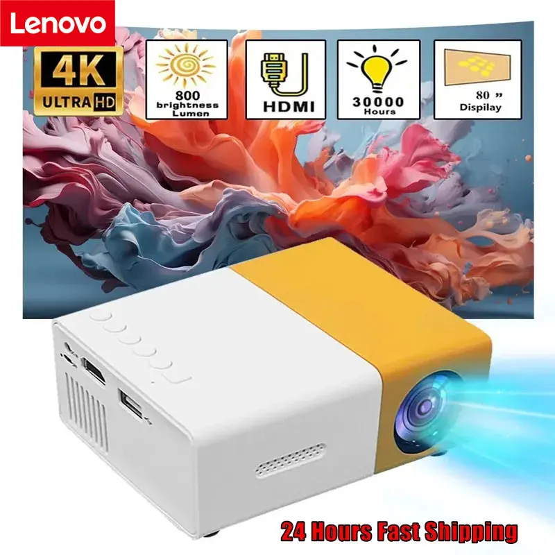 Lenovo-YG300-MINI-Projector-Portable-Home-Theater-Smart-TV-Laser-Beamer ...