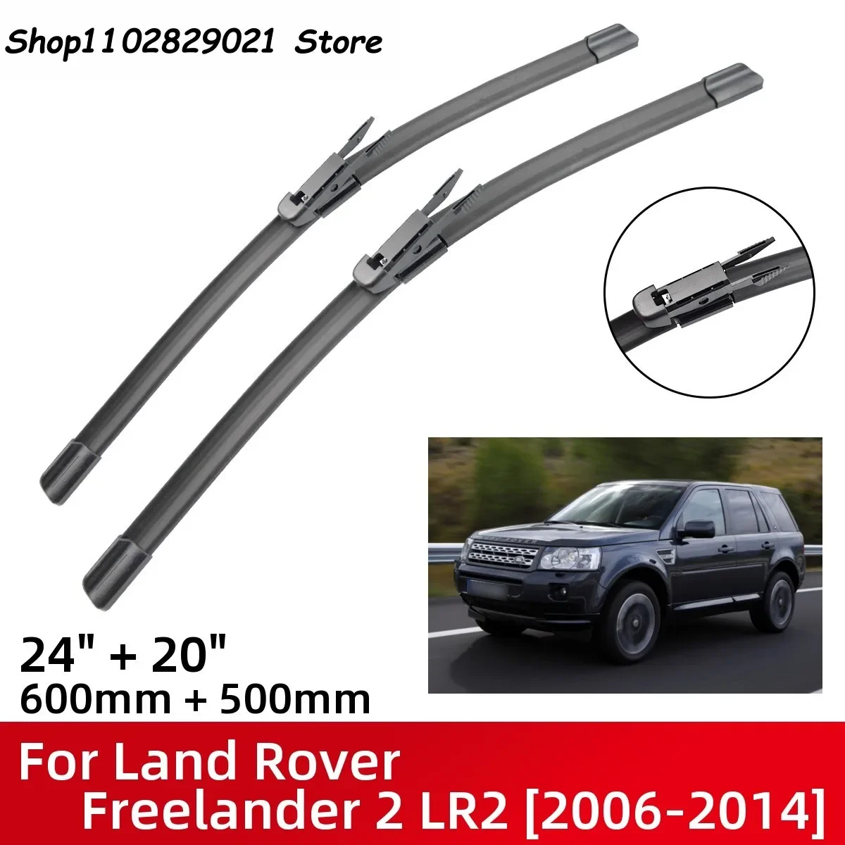 Front-Wiper-Blades-For-Land-Rover-Freelander-2-LR2-2006-2014-Windshield ...