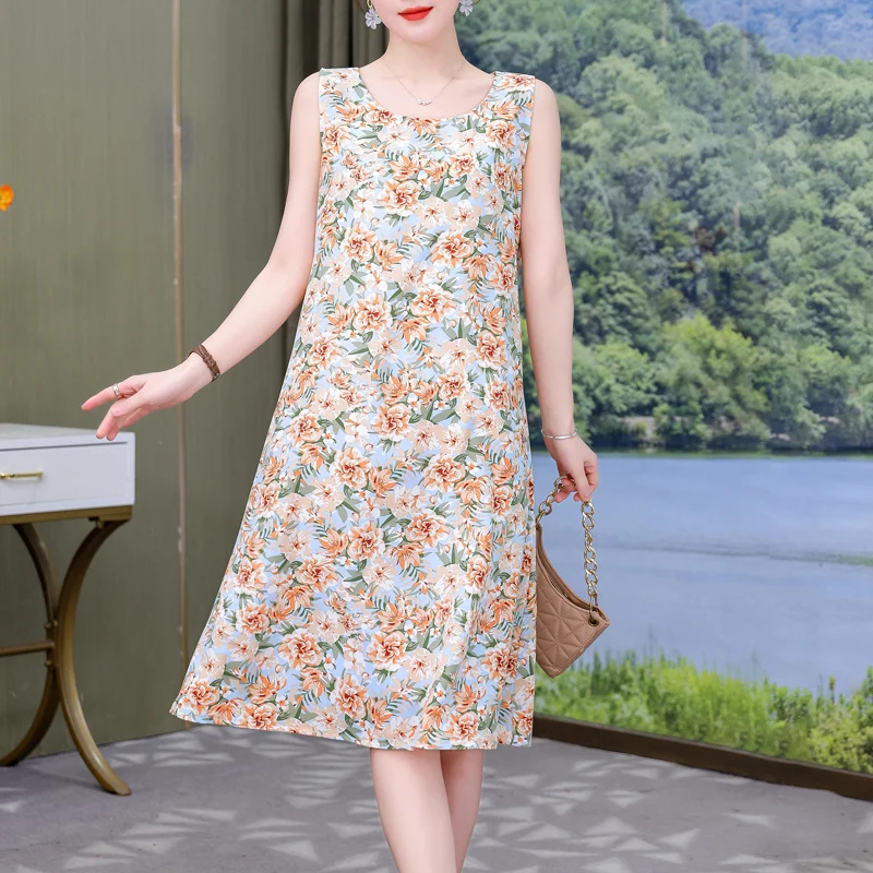 New-2023-Fashion-Summer-Dresses-For-Women-Casual-O-neck-Short-Sleeve ...