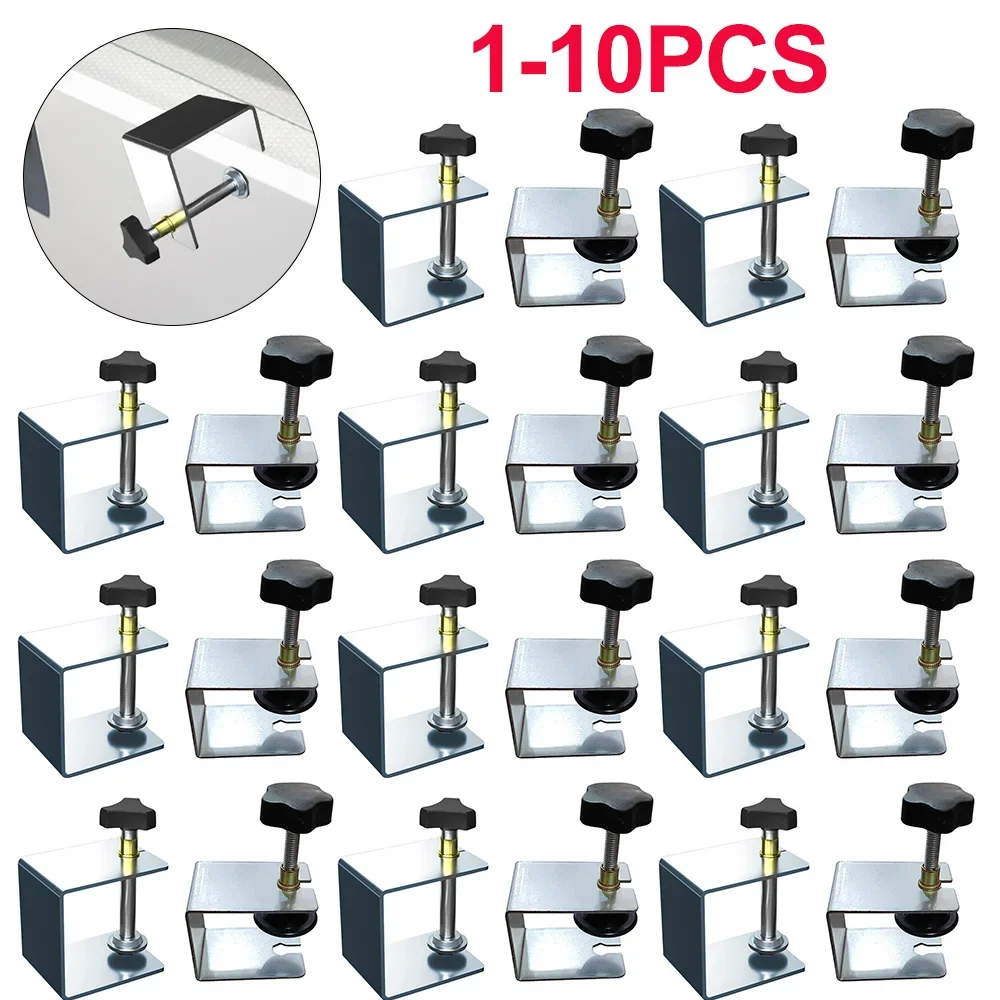 1-10PCS Woodworking Jig Drawer Panel Clips Cabinet Tool Steel Drawer ...