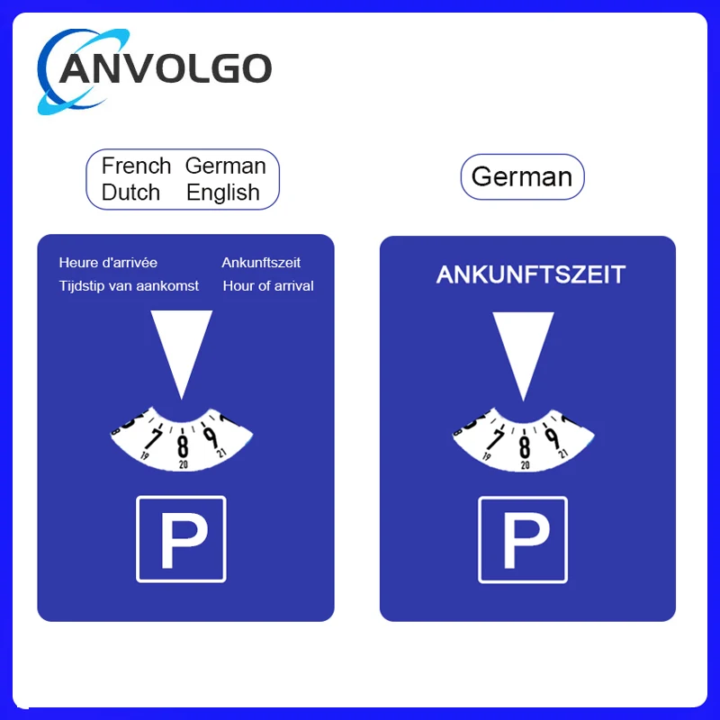 Car parking disc timer plastic disc parking time tool portable parking ...