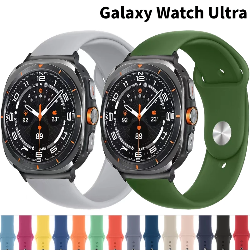 Soft Silicone Strap For Samsung Galaxy Watch Ultra 2025 47mm Sports ...