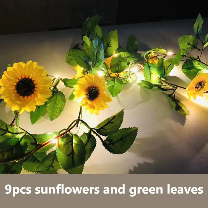 Sunflower LED Hanging Vine – THE GREEN THUMB SUPPLIES