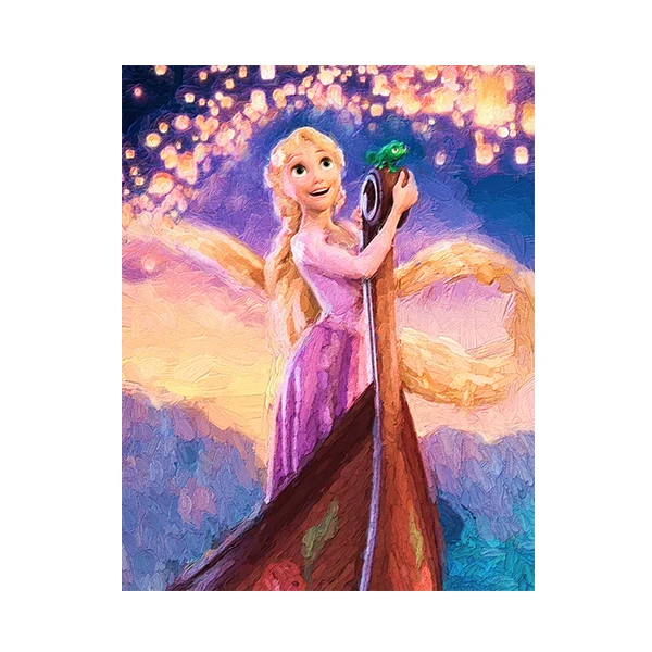Tangled Rapunzel Painting