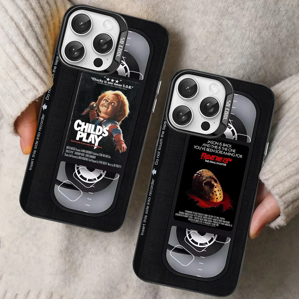 Horror Movie Video Phone Case For iPhone 16 15 14 13 12 11 Pro Max X XR ...