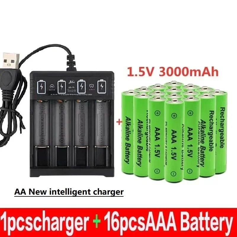 100-New-AAA-Battery-3000-MAh-Rechargeable-Battery-AAA-1-5-V-3000-MAh ...