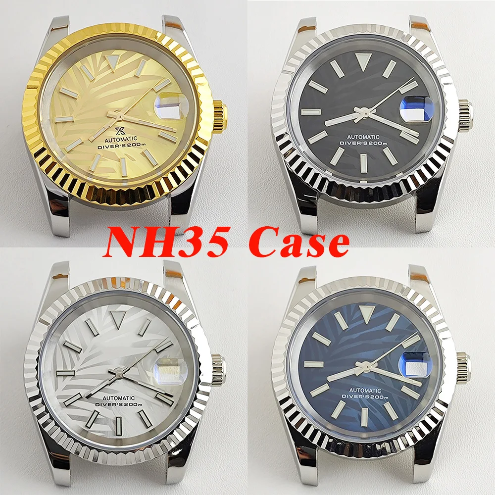 NH35-case-Men-Stainless-Steel-Case-Transparent-Case-Back-Sapphire-Glass ...