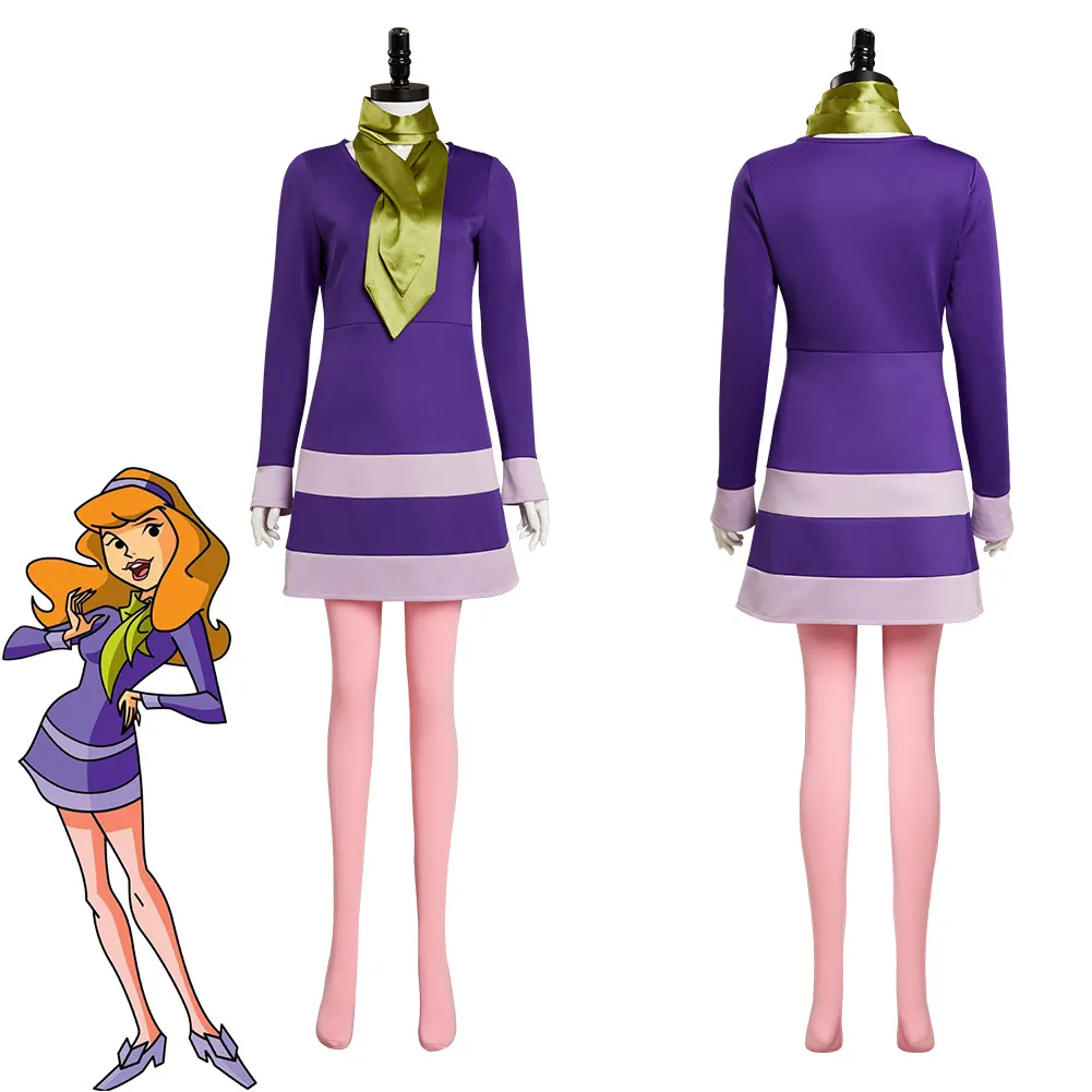 Scooby Cosplay Doo Where Are You Daphne Blake Cosplay Costume Dress