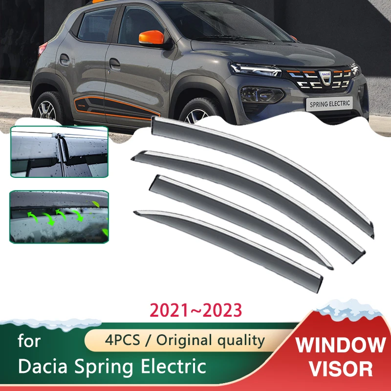 Car-Side-Windows-Visors-for-Dacia-Spring-Electric-EV-2021-Accessories ...
