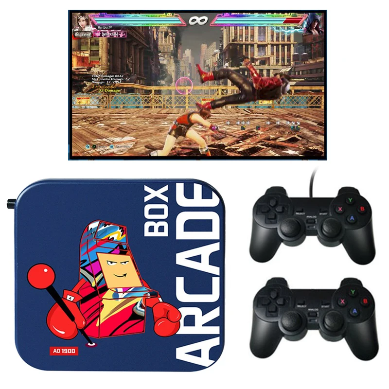 Retro-Arcade-Box-HD-Gaming-Console-sem-fio-TV-Video-Game-Player-com ...