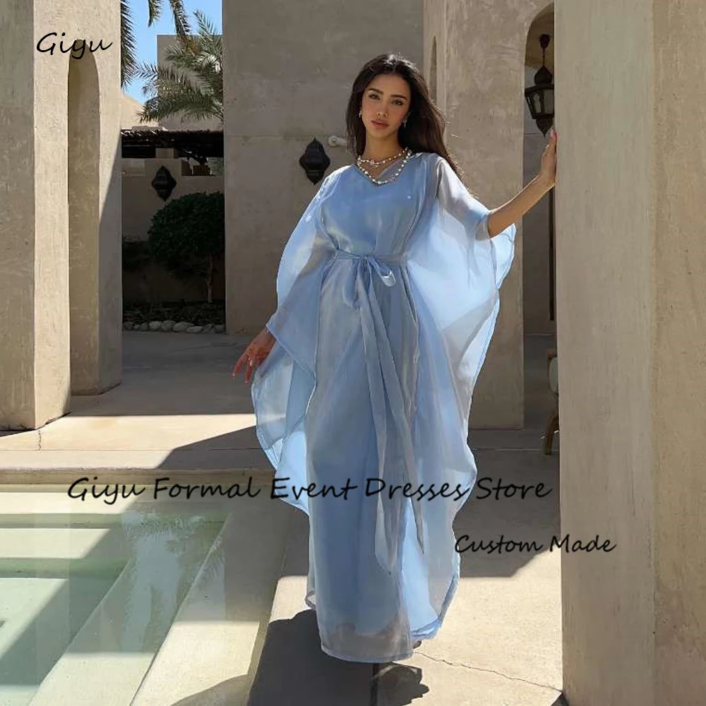 Giyu-Blue-Dubai-Women-Evening-Dresses-Formal-Occasion-Dress-V-Neck-Puff ...