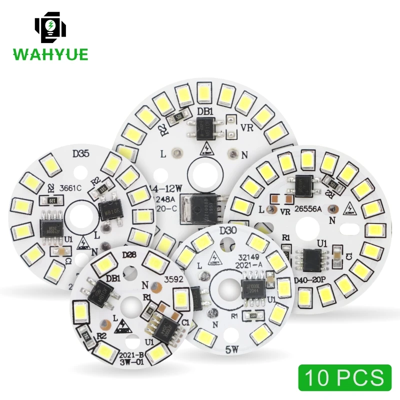 Puce-LED-pour-Ampoule-90-Lumen-W-2835SMD-Perles-Rondes-AC-220V-240V ...