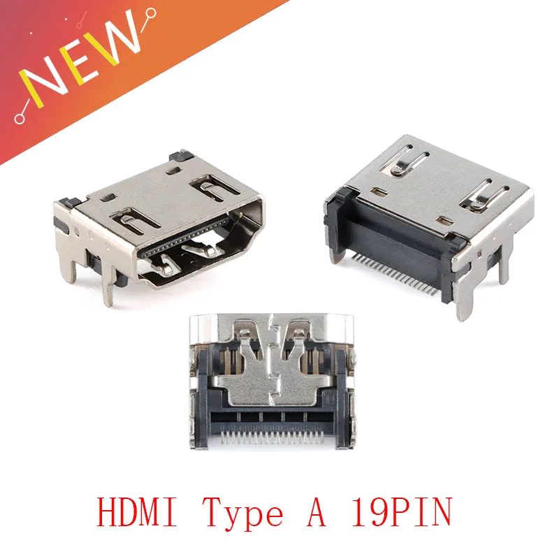 5PCS-2Pcs-HDMI-FEMale-Jack-socket-connector-19PIN-USB-Connector-19P ...