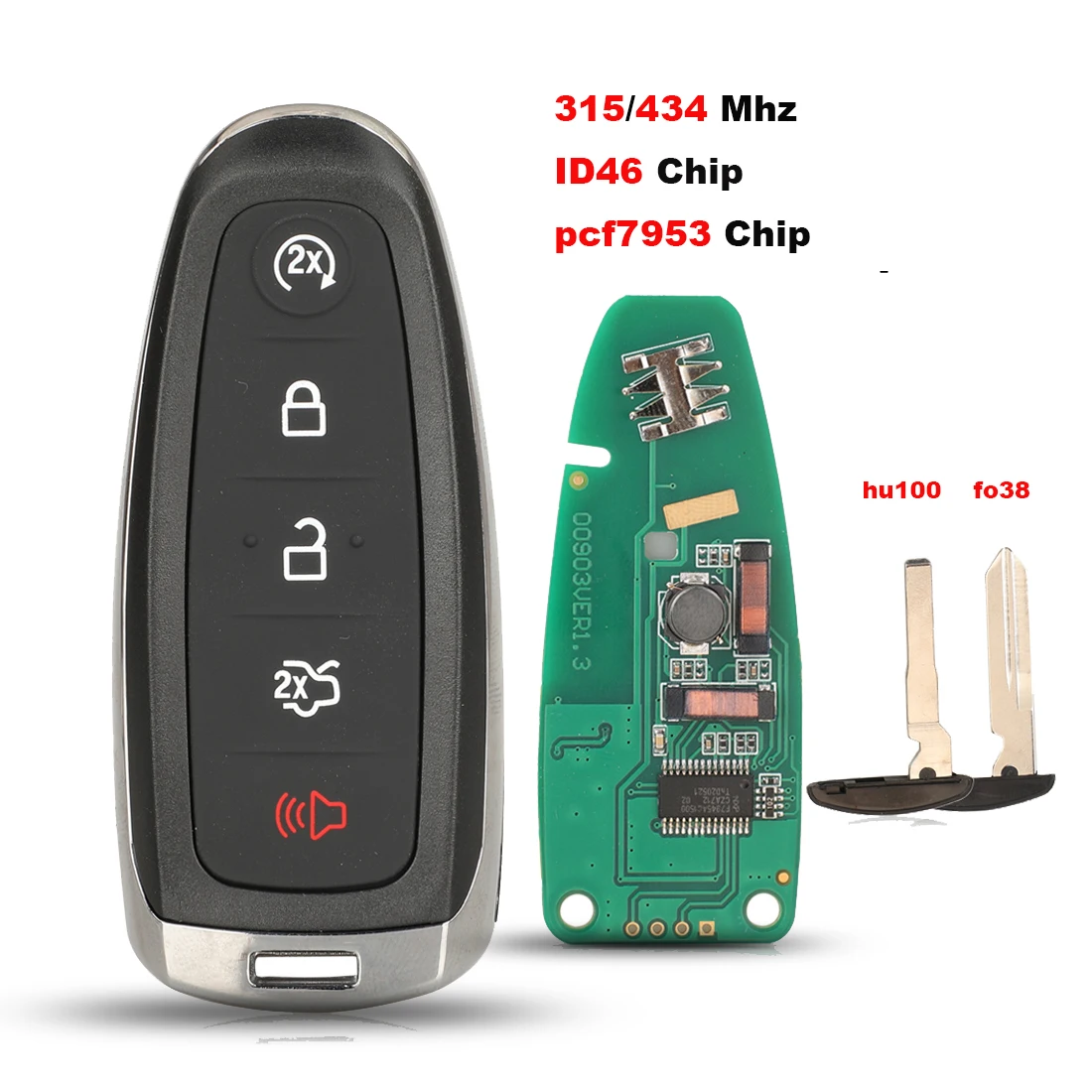 jingyuqin-Remote-Car-Key-315-433mhz-For-Ford-Edge-Escape-Explore ...