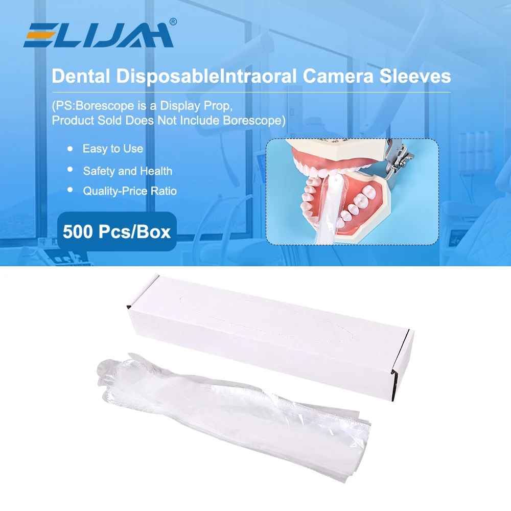 ELIJAH 500Pcs Dental Intraoral Camera Sleeves Endoscope Cameras ...