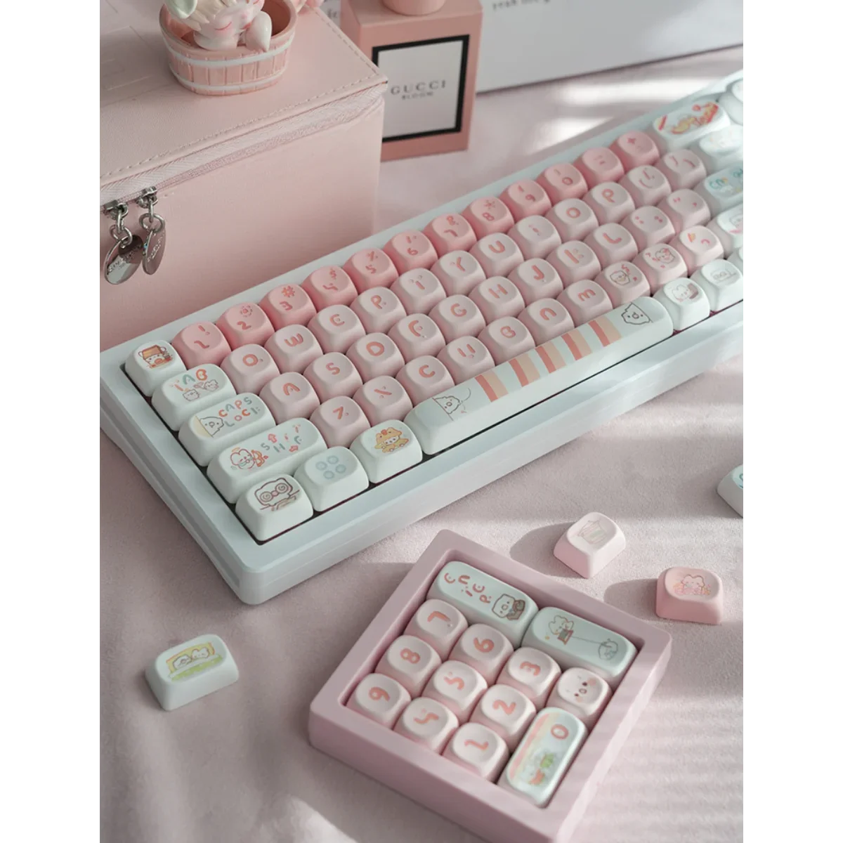 Dream-Home-MOA-Keycap-PBT-personalizado-para-teclado-mec-nico-rosa ...