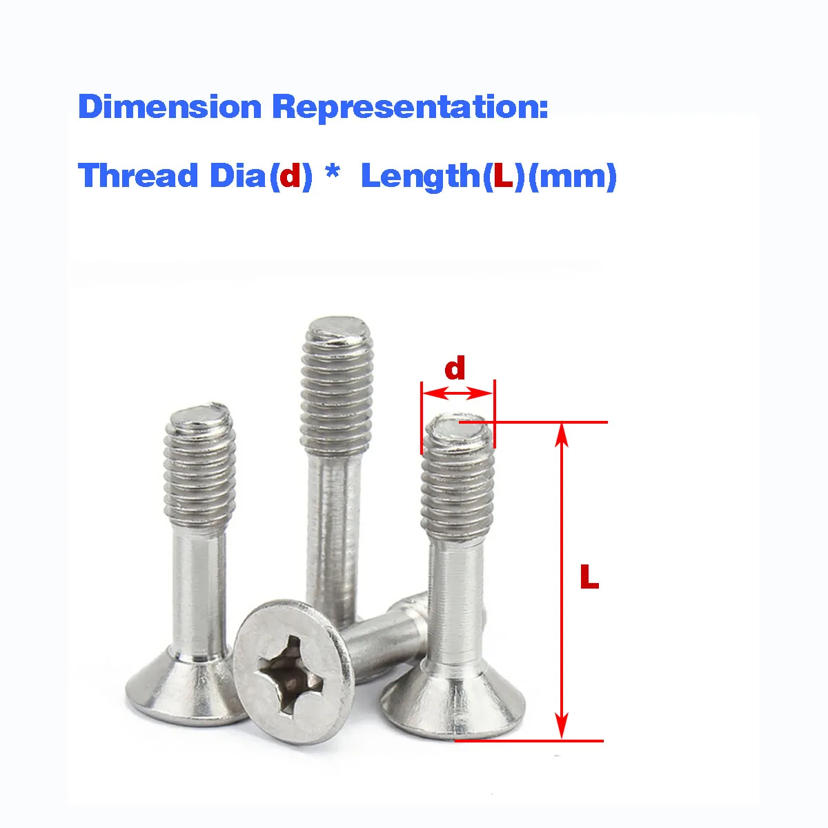 304 Stainless Steel Countersunk Head Phillips Locking Screw/Flat Head ...