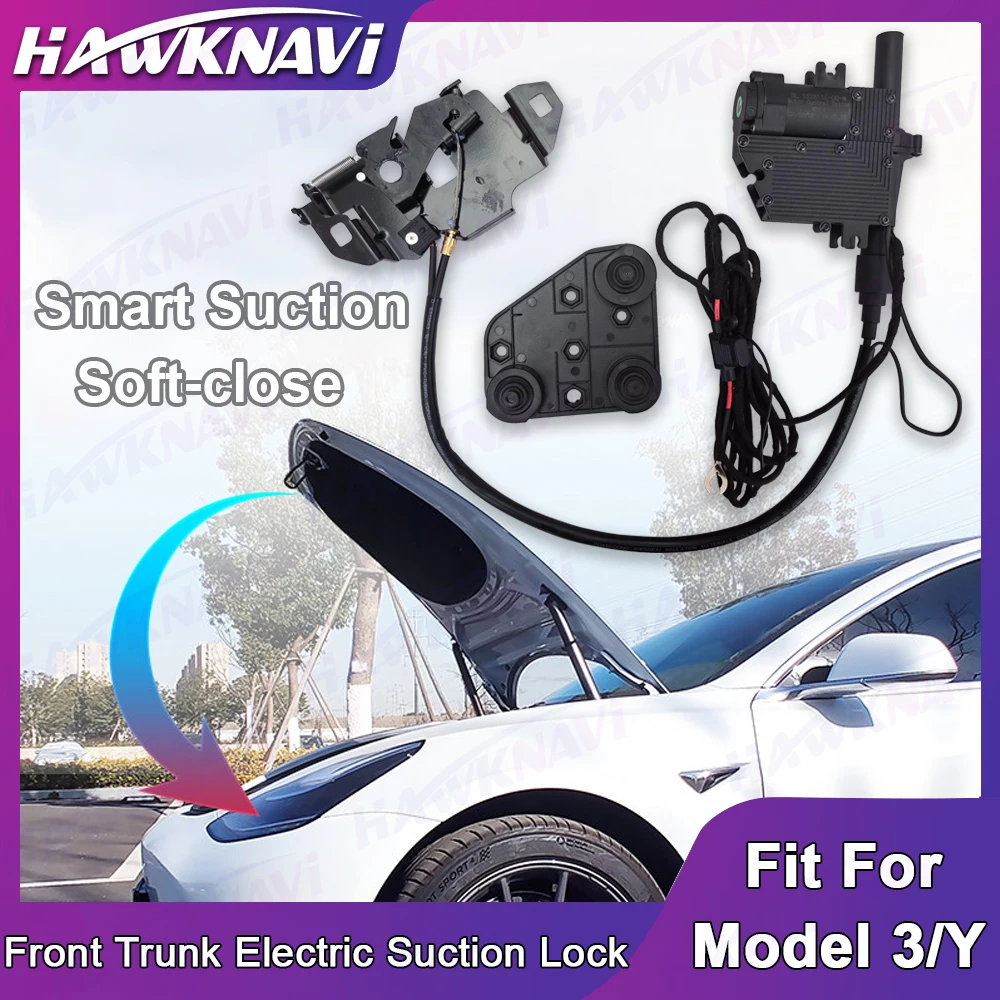 Upgrade-2-0-Smart-Front-Frunk-Electric-Suction-Lock-For-Tesla-Model-3 ...