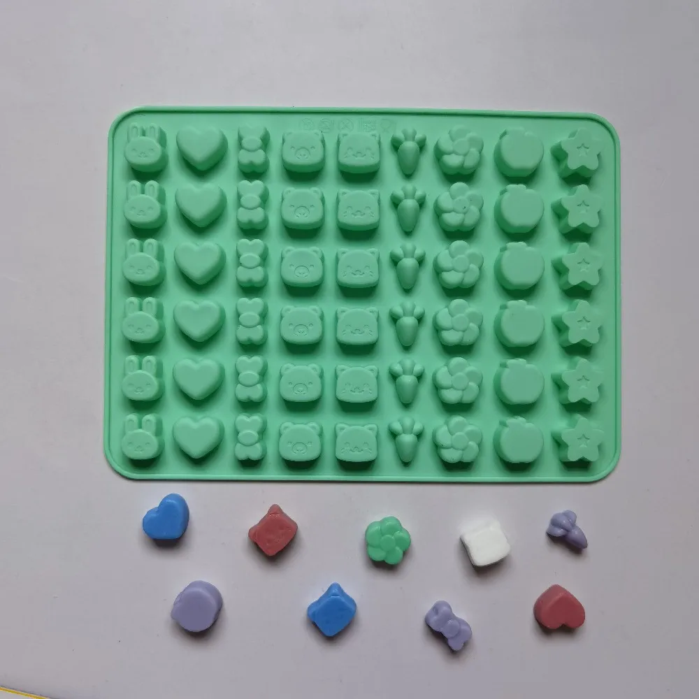 54-Cavity-Silicone-Forms-Mold-Gummy-Bear-Shape-Bear-Mould-Jelly-Bear ...
