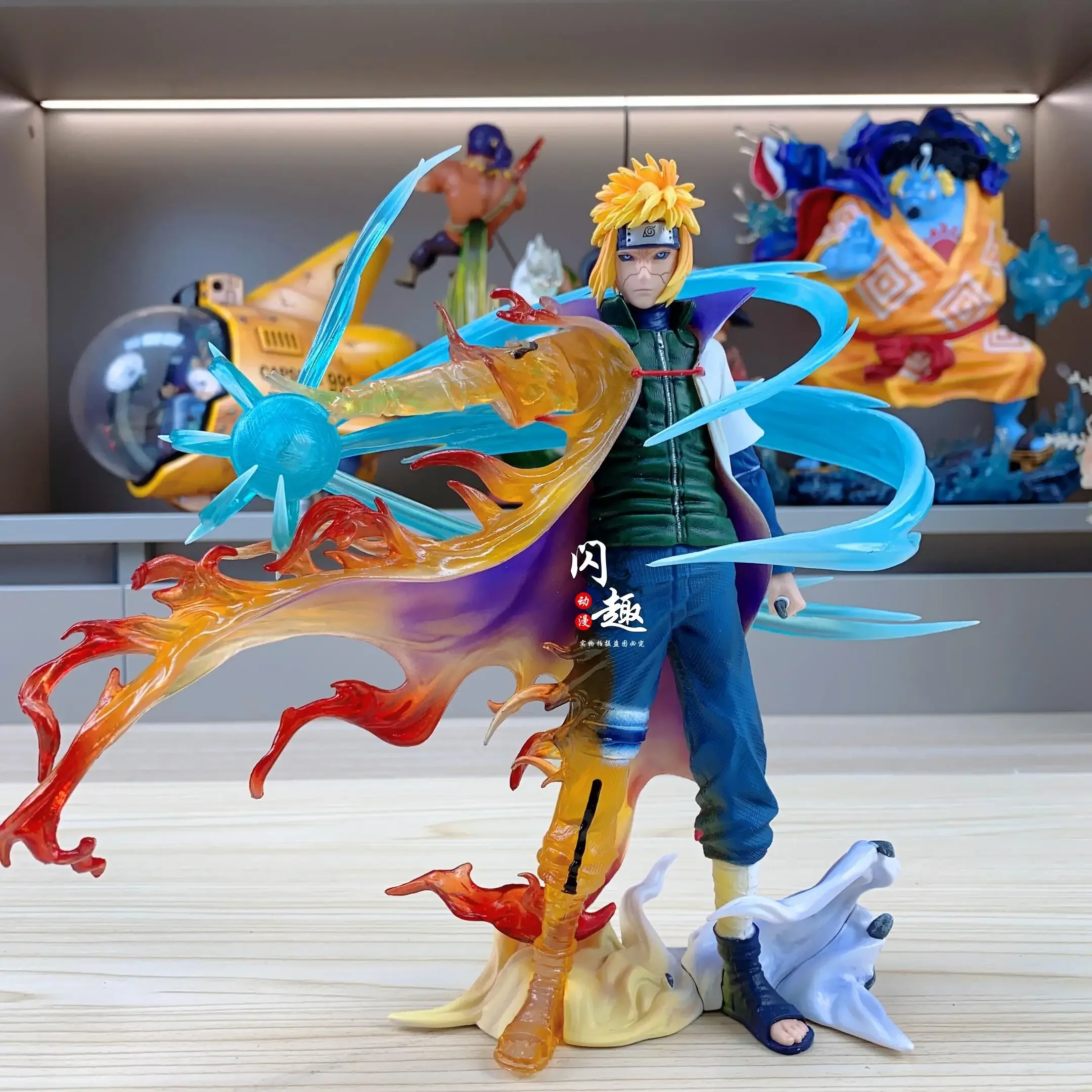 Figuras de anime Naruto Namikaze Minato de 26 cm, figura GK con LED ...