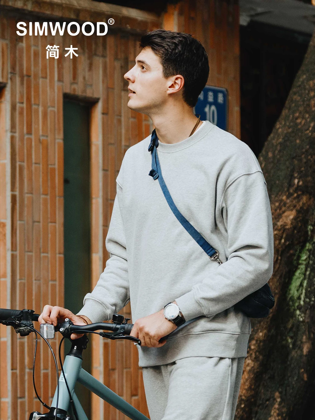 SIMWOOD-2024-Autumn-New-Oversize-Sweatshirts-Men-390g-Carbonized ...