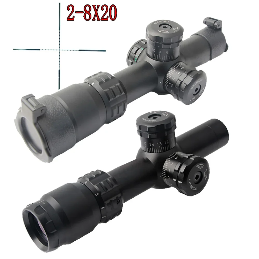 Tactical-Rifle-Scope-Optic-Two-type-2-8x20-Compact-Rifle-Scope-with ...