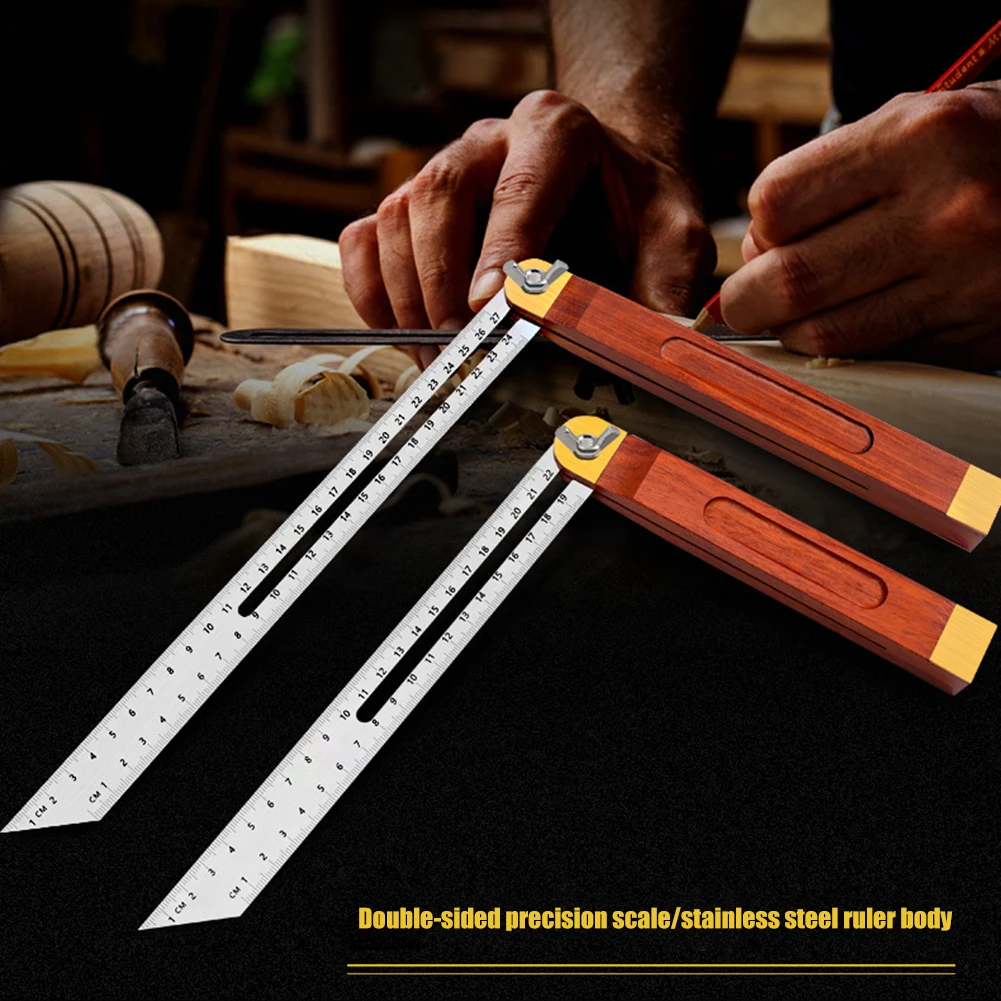Wooden-Marking-Angle-Rulers-Gauges-Tri-Square-Sliding-T-Bevel-with ...