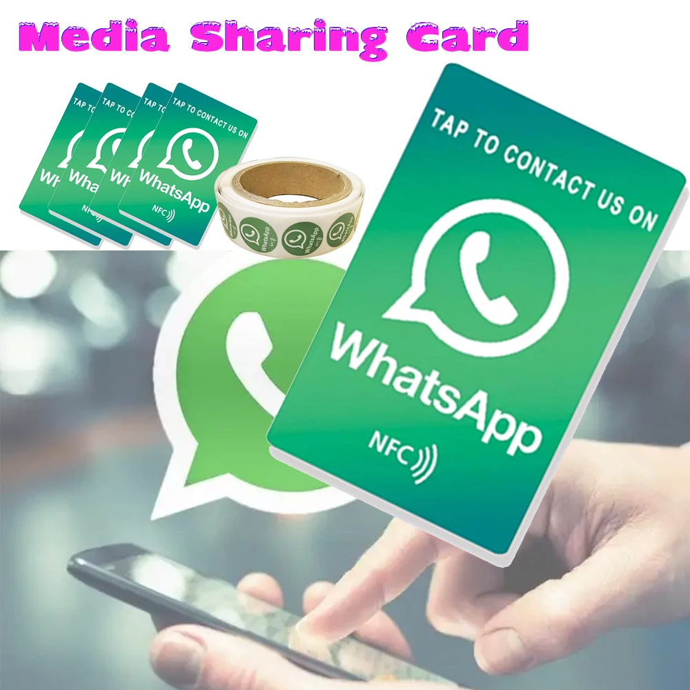5/10 Social Media Sharing Card Reusable Review Tap Card NFC Tap Cards ...
