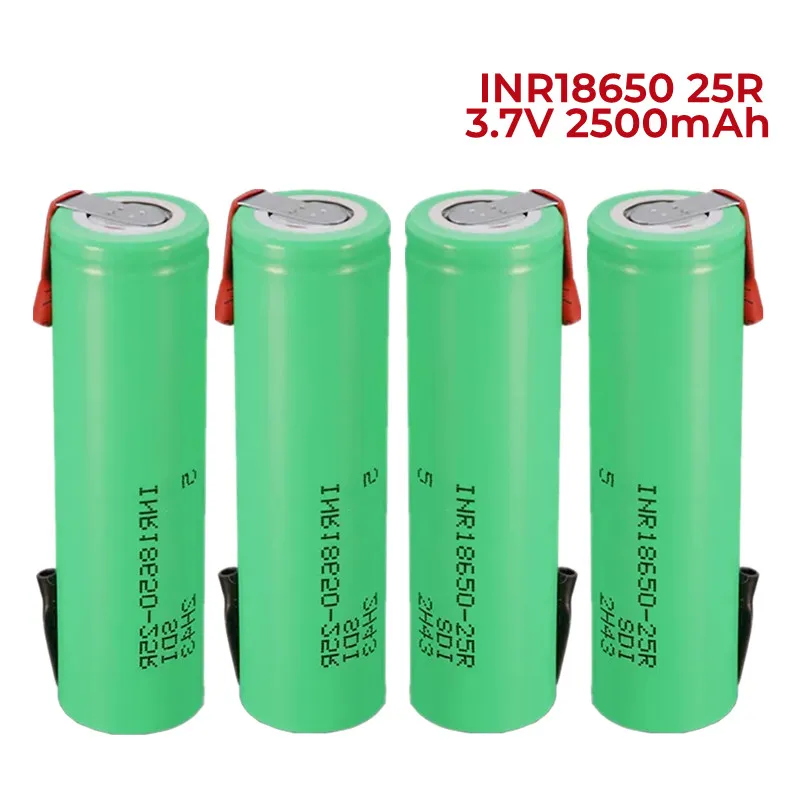 1 20PCS 25R 18650 리튬 충전식 배터리 INR18650 25 R M 3.7V 고 방전 20A 전원 배터리 용접 니켈 ...