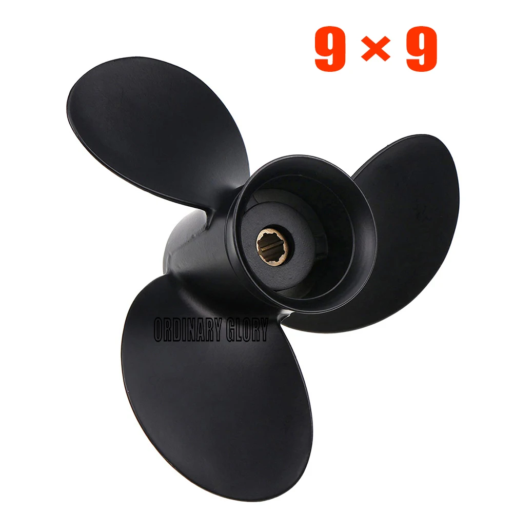 9x9-Aluminum-Propeller-for-Mercury-Outboard-Motor-6HP-8HP-9-9HP-15HP-8 ...