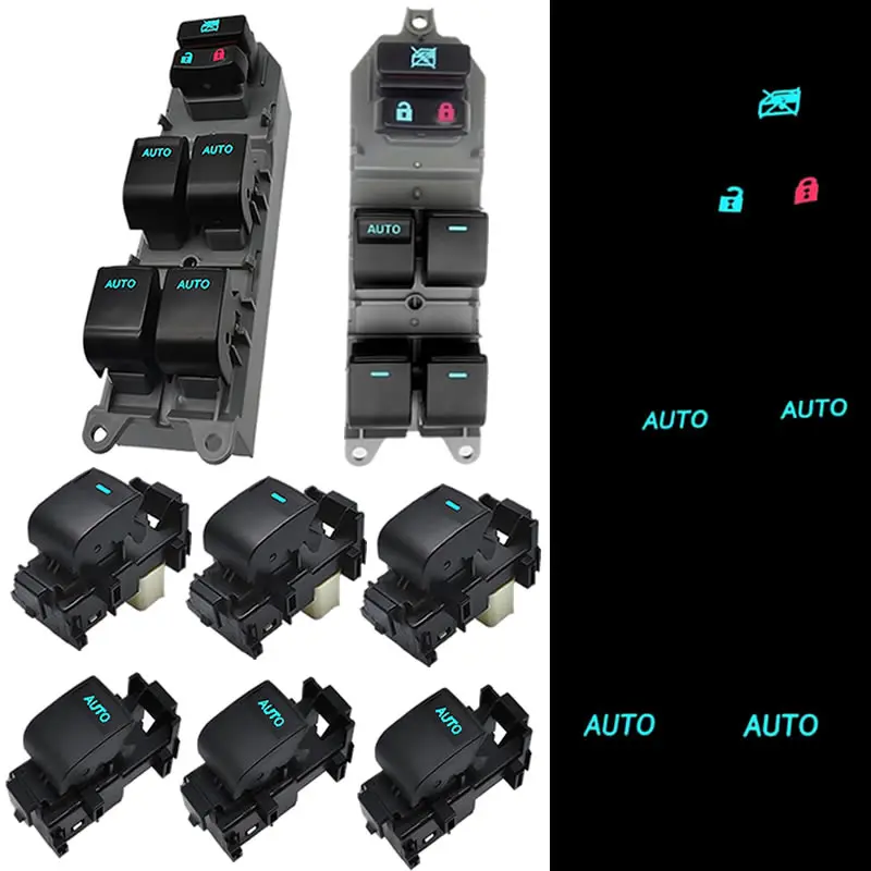 Lighted-LED-Power-Auto-Window-Switch-LHD-Left-Driving-Backlight-For ...
