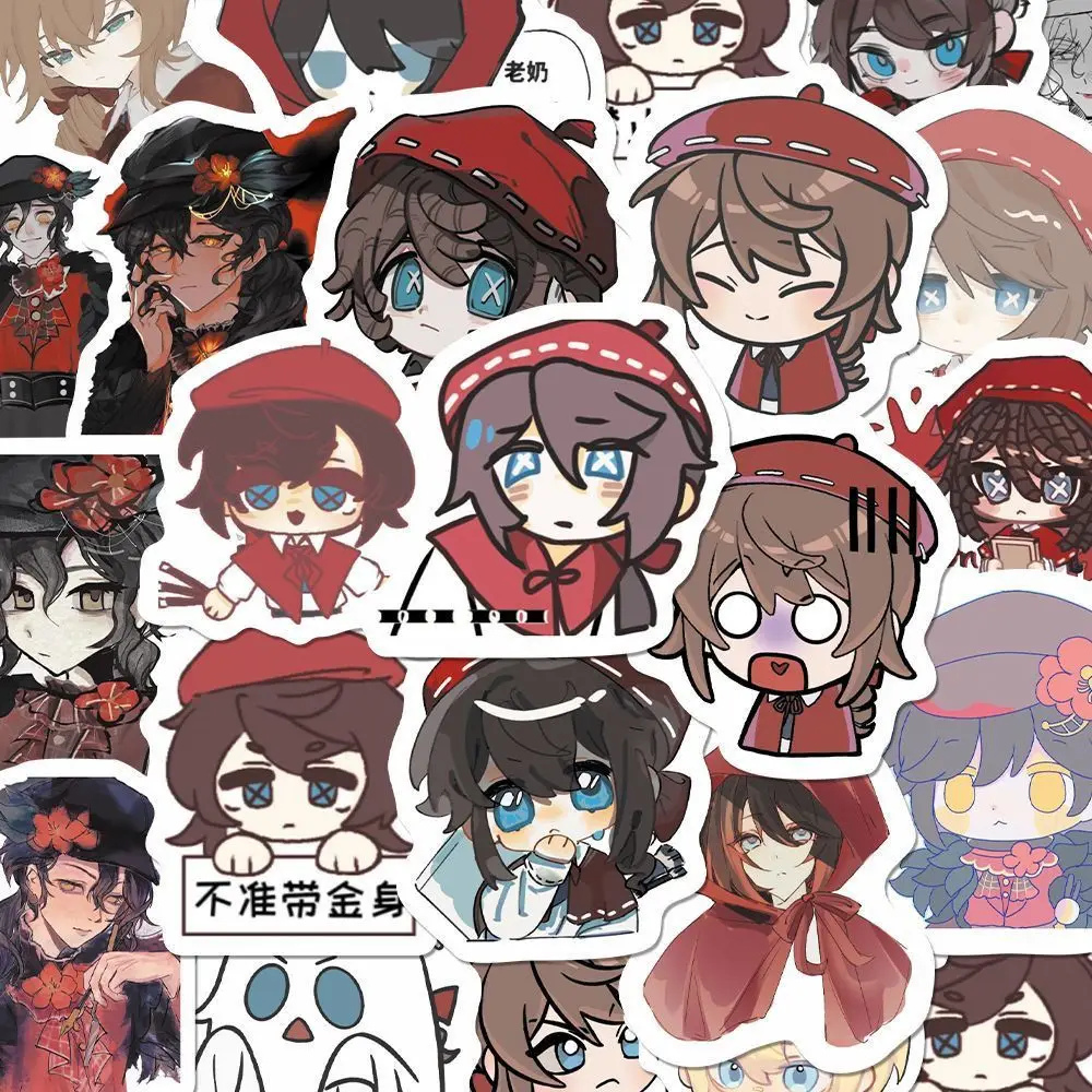 64PCS Identity V Edgar Valden Anime Stickers Cute Cartoon Decoration ...