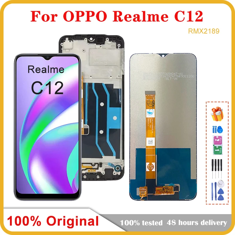 6.5" Original For OPPO Realme C12 RMX2189 LCD Display Touch Screen ...
