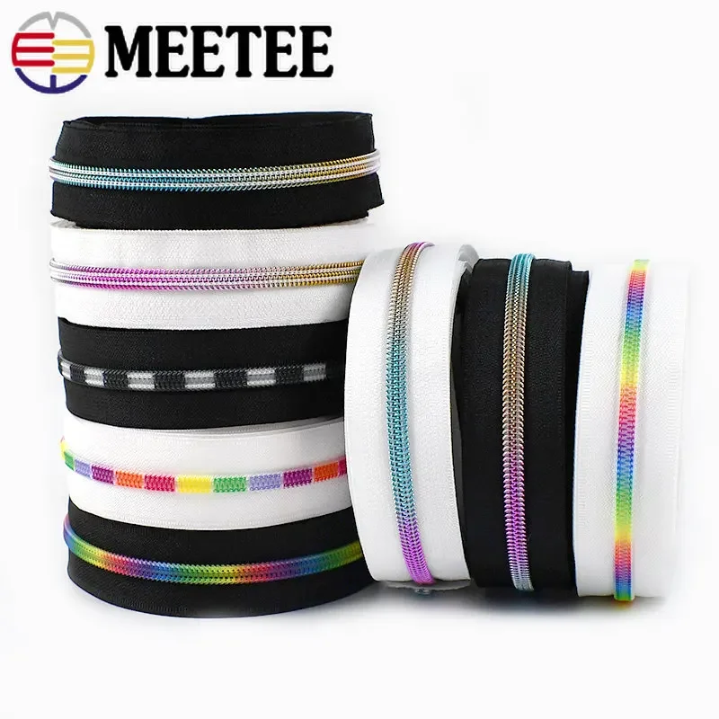 5Meters-5-Nylon-Zipper-Tape-By-The-Meter-Plastic-Zippers-Slider ...