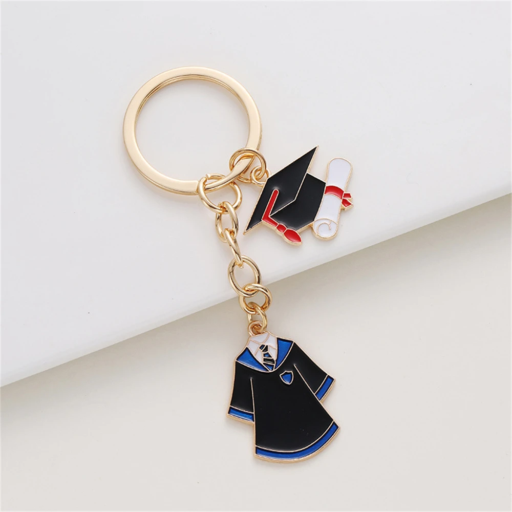 Cute-Academic-Dress-Keychain-with-Metal-Bachelors-Cap-Pendant-for ...